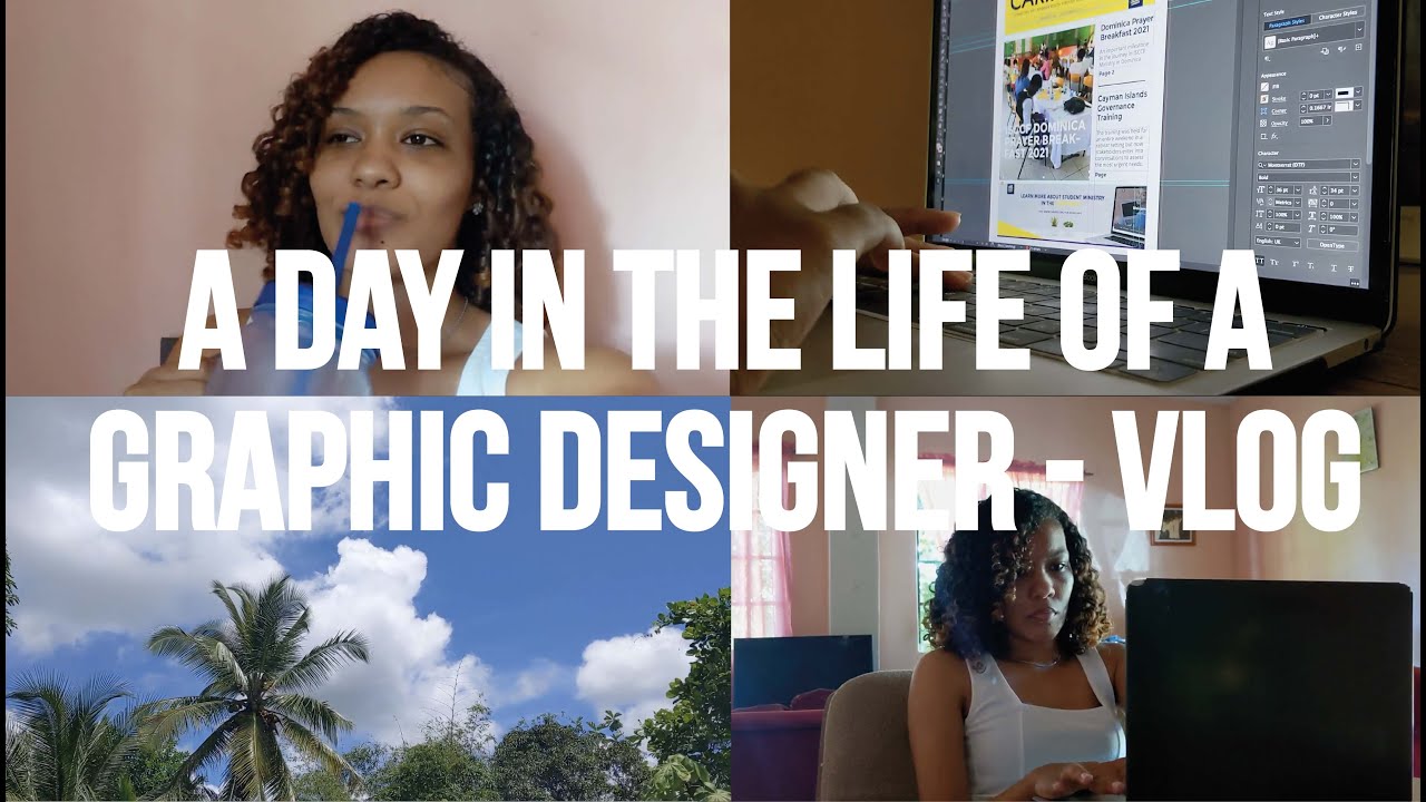 vlog: a day in the life of a graphic designer, business project, flyer ...