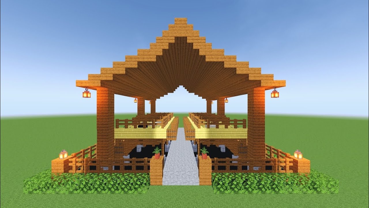 Tutorial Membuat KANDANG TERNAK KAMBING di Minecraft #minecraft # ...