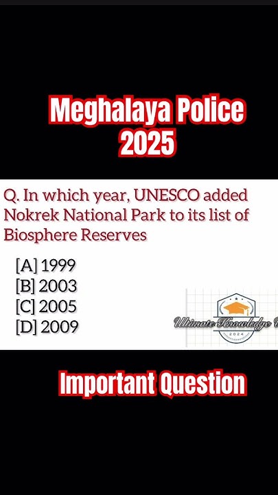 Meghalaya Gk| General knowledge| Meghalaya police2025| current affairs| - YouTube