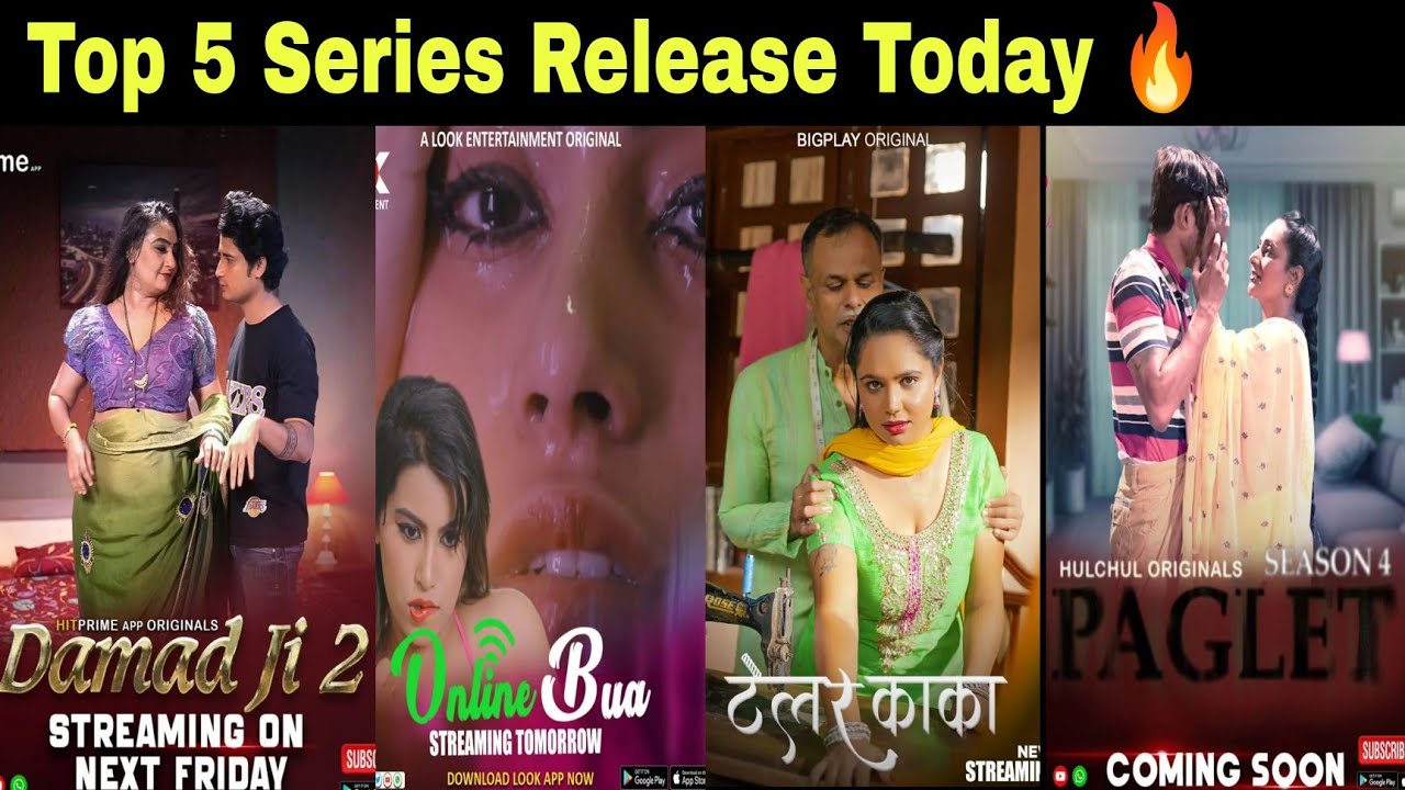 Top 5 Web Series Release Today 🔥 | Paglet 4 | Jayshree Gaikwad - YouTube