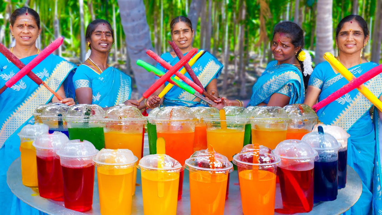 Pipe Ice Recipe in Tamil | Strawberry ,Mango ,Graphs ,Pistha | All ...