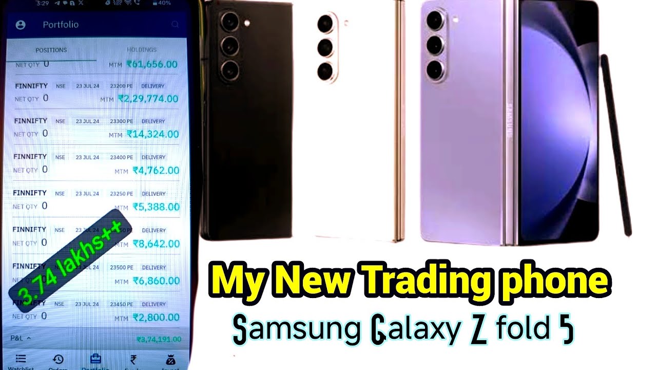 Samsung Galaxy Z fold 5 | My new trading phone | Best indicator ...
