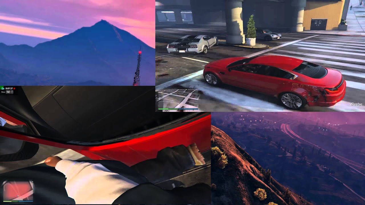 GTA V custom multiplayer sync test - YouTube