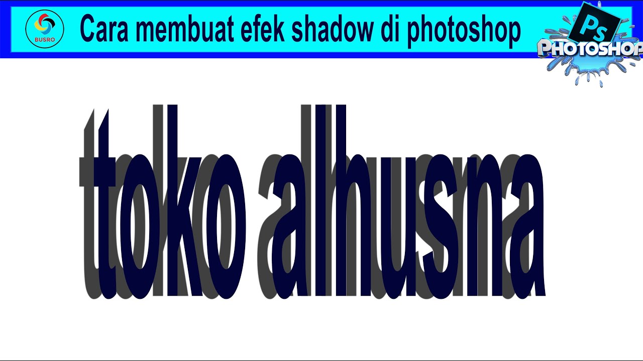 efek bayangan di photoshop - drop shadow - YouTube