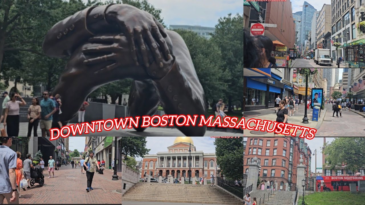 walking tour @ Downtown Boston Massachusetts - YouTube