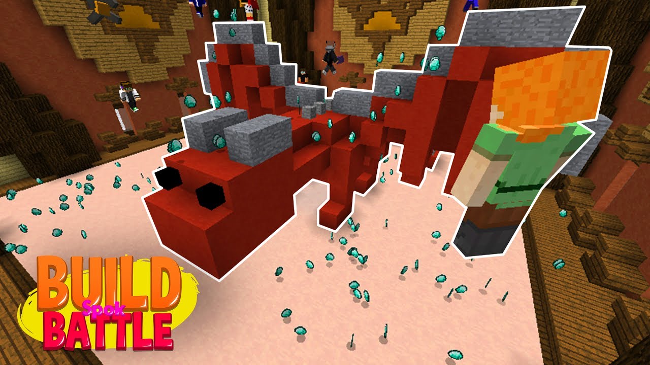 ENDER DRAGON VERMELHO SECRETO - Minecraft Build Battle - YouTube