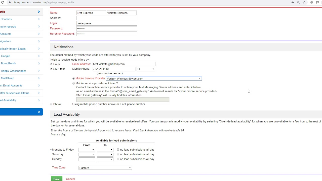 PC Express Profile Setup - YouTube
