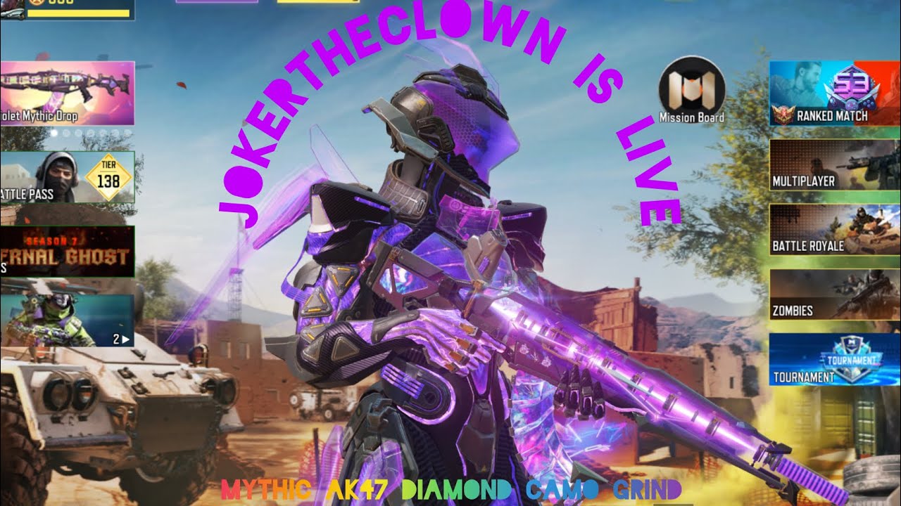🔴 CODM Mythic AK-47 - Radiance Diamond 💎 Camo Grind Live 🟡 Day 2 ‼️ ...
