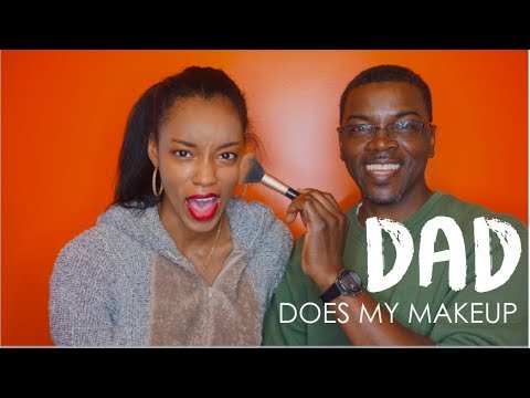 DAD DOES MY MAKEUP CHALLENGE | 12 DAYS OF VLOGMAS - YouTube