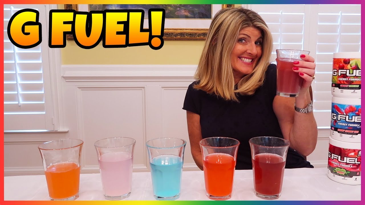 MAKING MY MOM TRY NEW “G-FUEL” ENERGY DRINK PART 2! (G-Fuel Taste Test ...