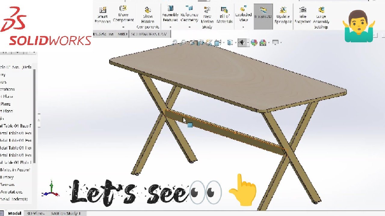 Solid works : Creative Design Of Furniture In Solid Works - YouTube