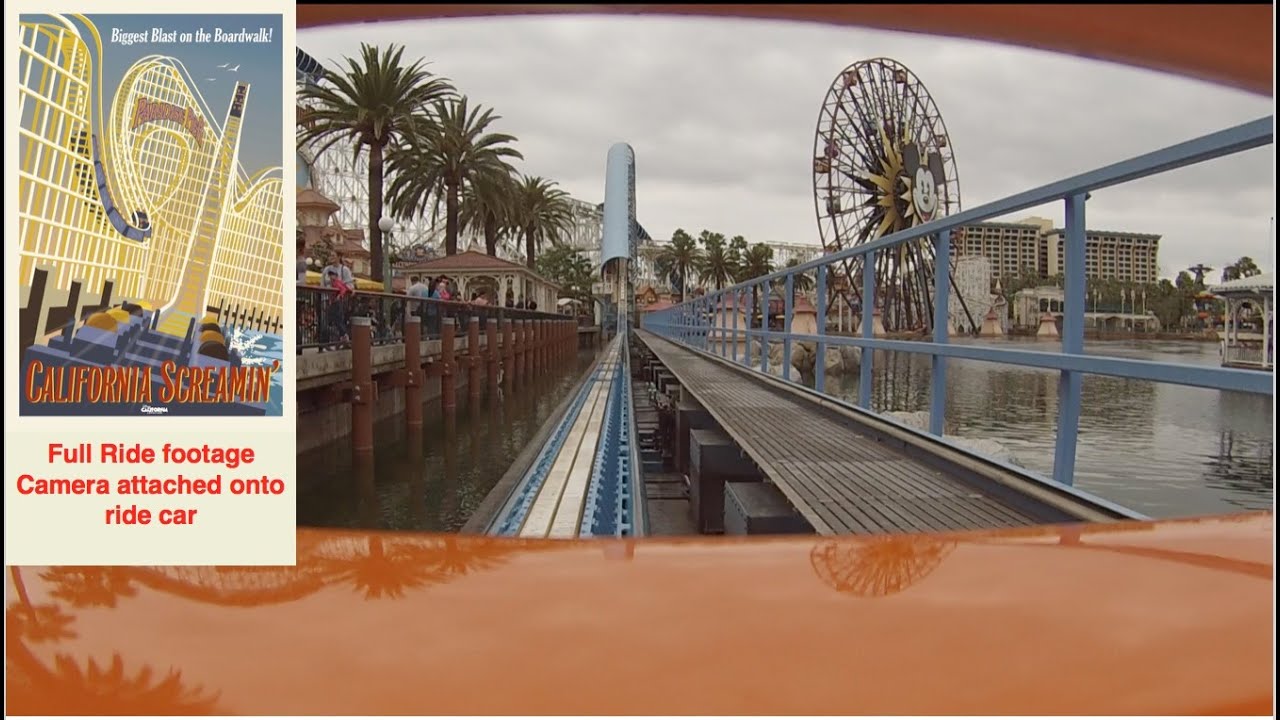 California Screamin' Disneyland's California Adventure Park - YouTube