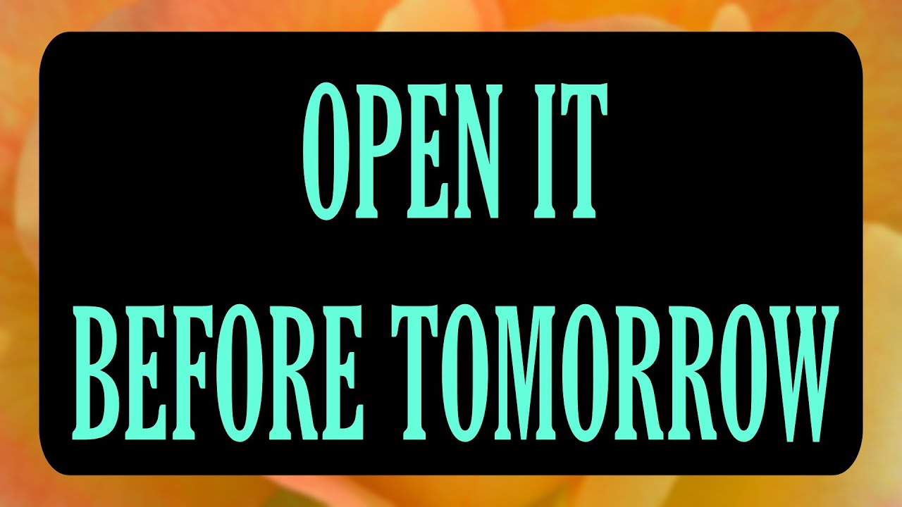 Open It Before Tomorrow. 💌God Message For You Today ️#jesusmessage # ...