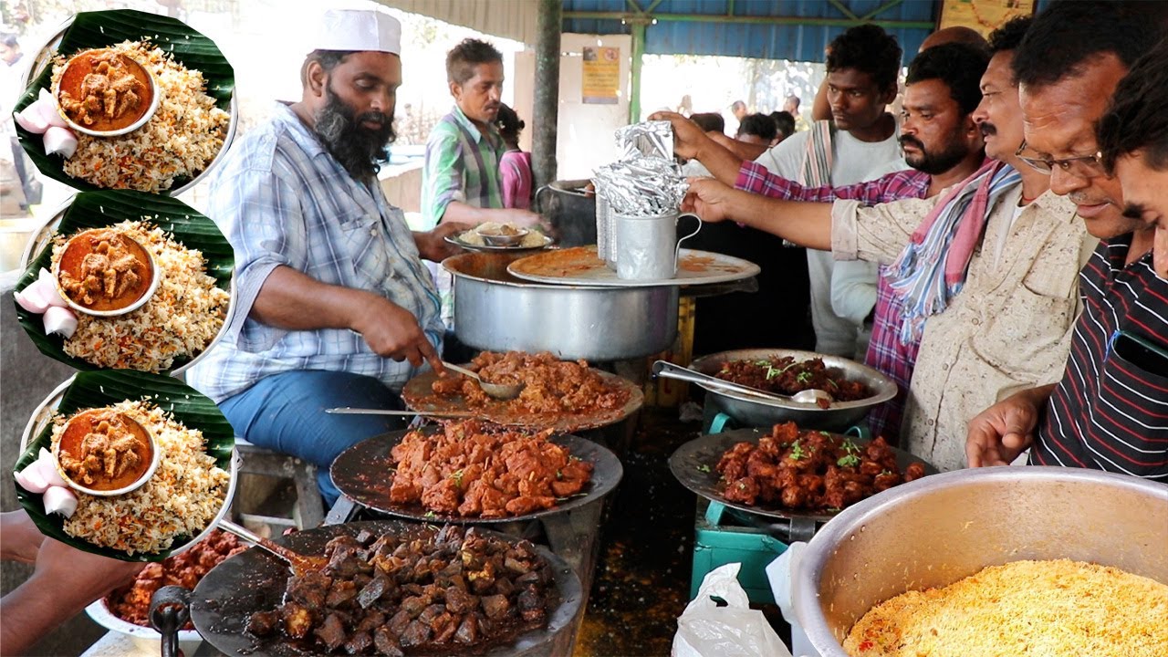 Heavy Crowd at Gorrela Mandi Guntur | Street Food India | Pure Mutton ...