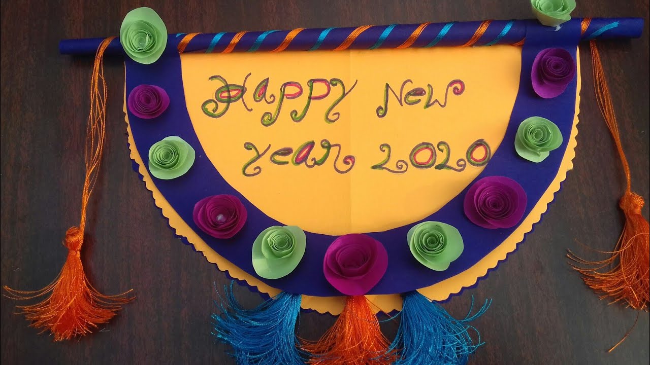 NEW YEAR GREETING CARD MAKING/GREETING CARD CRAFT/HANDMADE GREETING ...