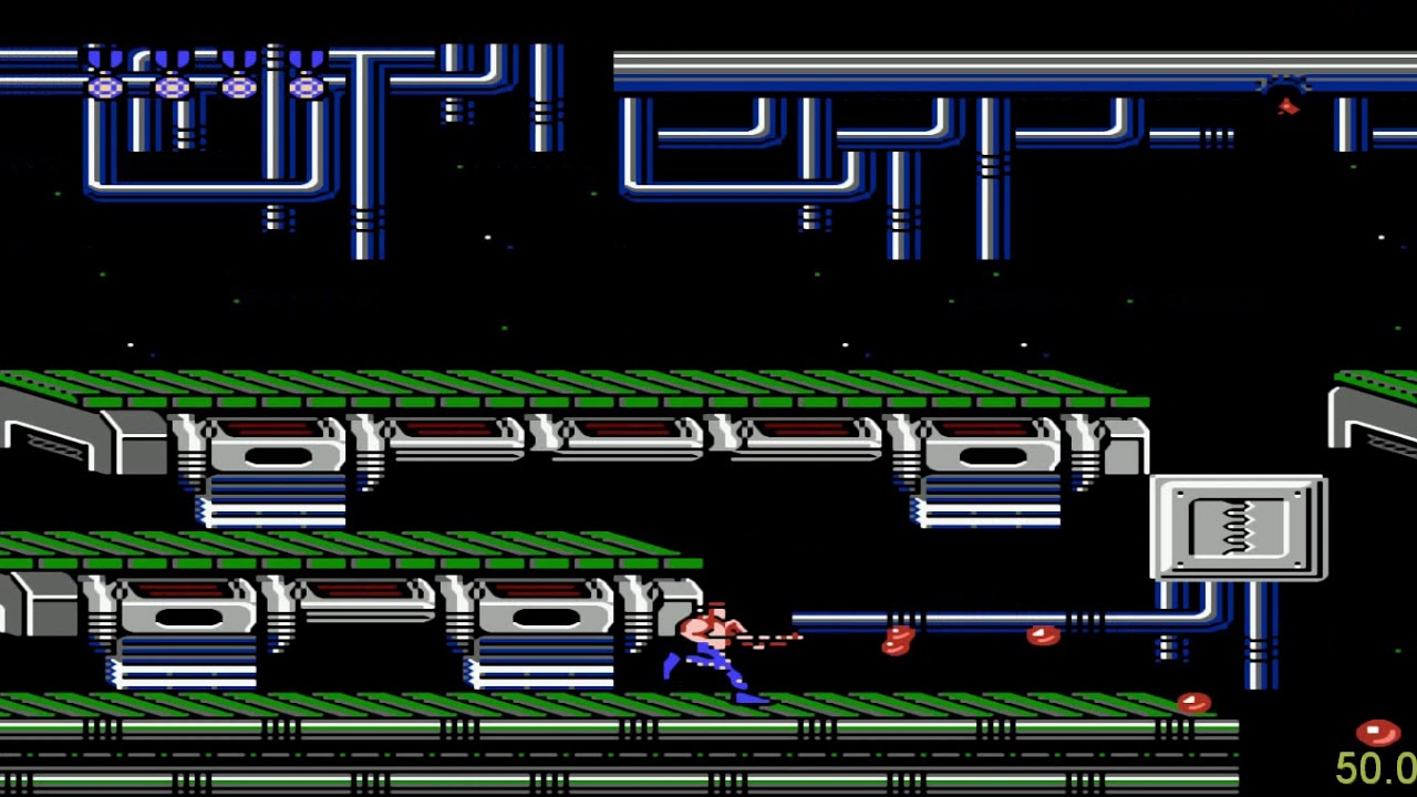 Прохождение Contra (Japan) на NES - YouTube