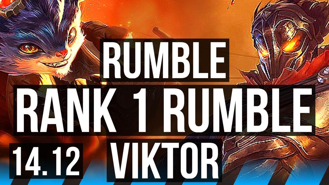 RUMBLE vs VIKTOR (MID) | Rank 1 Rumble, 10/1/2, 900+ games, Godlike ...