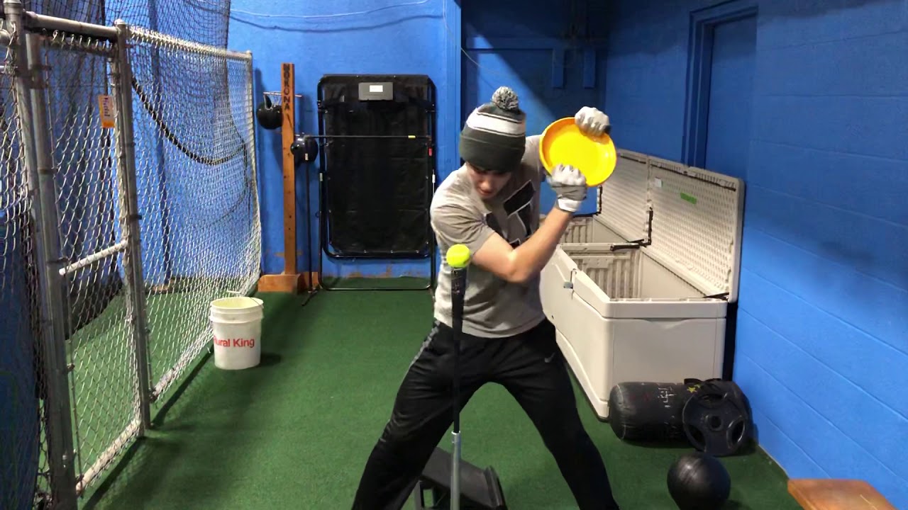 Slot Drill w/Frisbee | Best Hitting Drills - YouTube