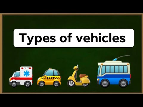 Types of vehicles with names and useful pictures | Vehicles in English ...