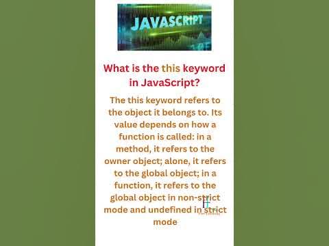 What is the this keyword in JavaScript? - YouTube