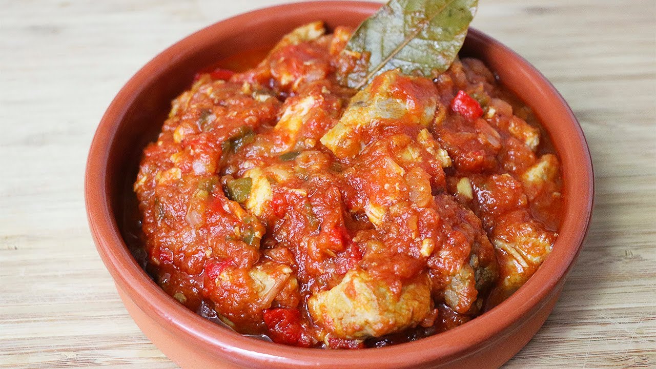 Magro con tomate | Receta típica española - YouTube