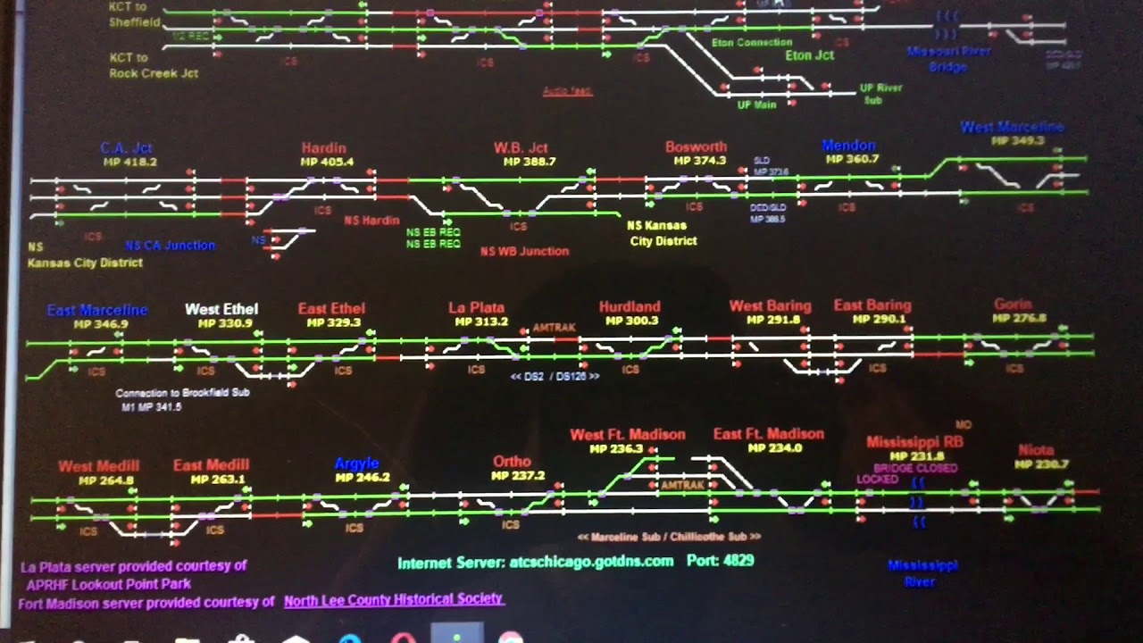 ATSC Monitor BNSF Marceline - YouTube
