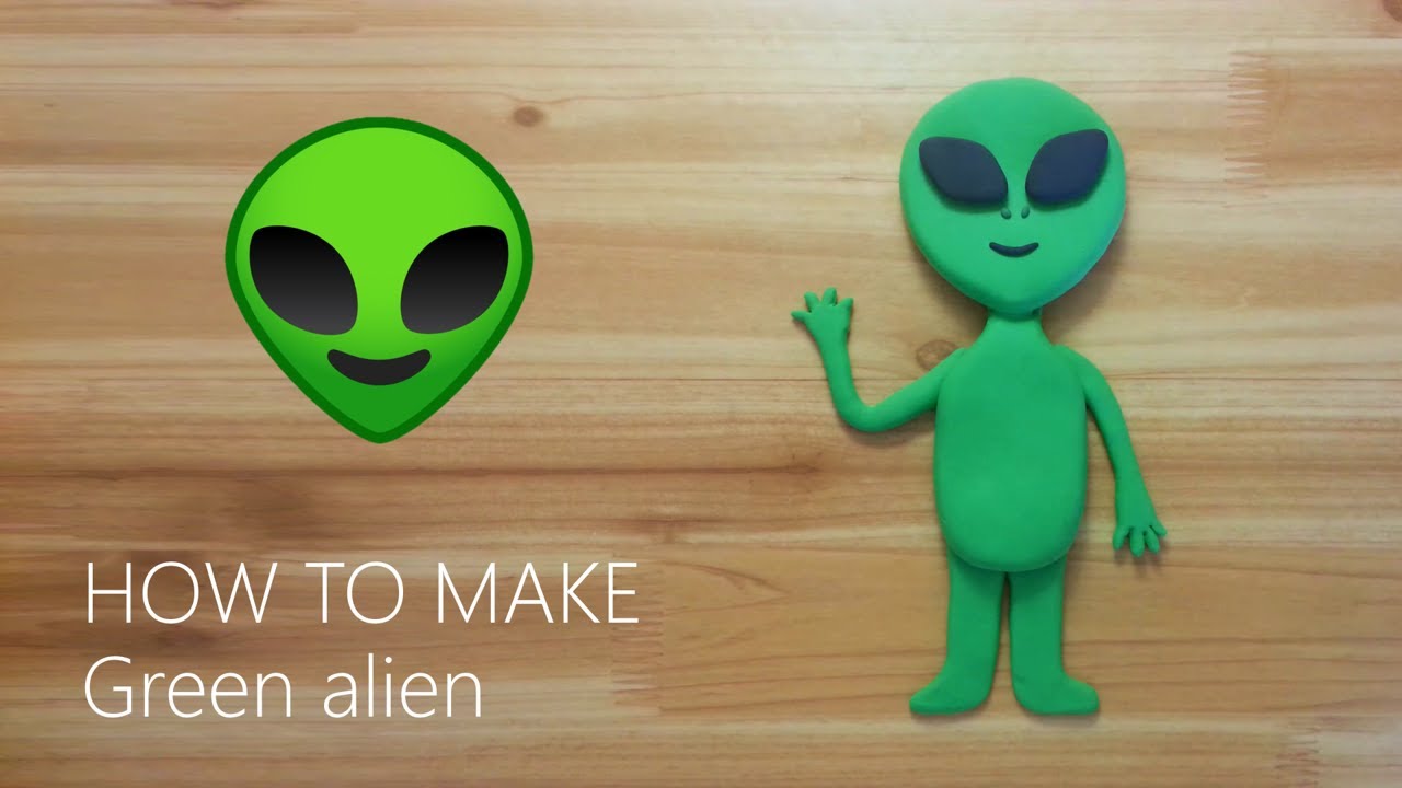 green alien clay cracking making 초록 외계인 클레이로 만들기 - YouTube