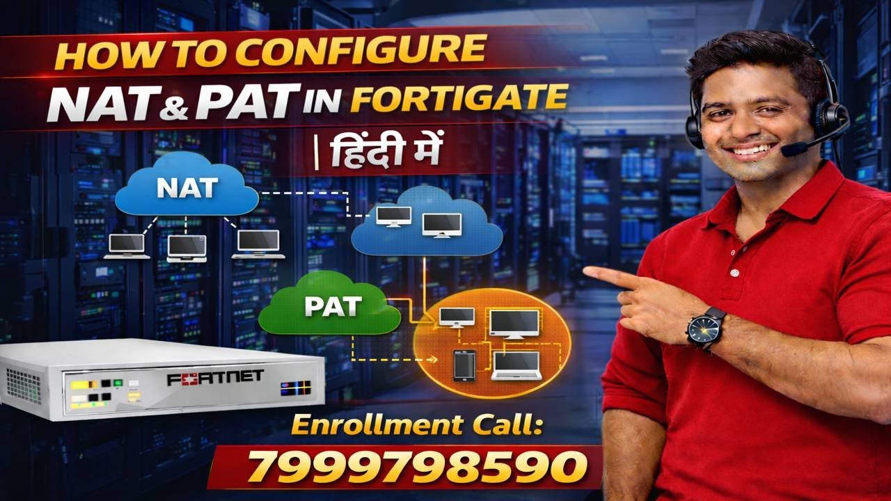 NAT- NETWORK TRANSLATION || FORTIGATE FIREWALL || STATIC NAT ...