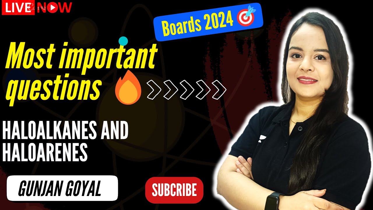 Most important questions of Haloalkanes and Haloarenes 🔥| Target 100 ...