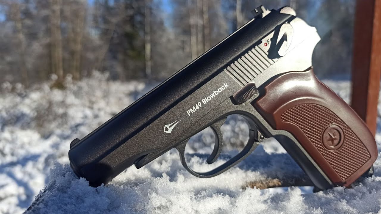 Пневматический пистолет Borner PM49 Blowback - YouTube