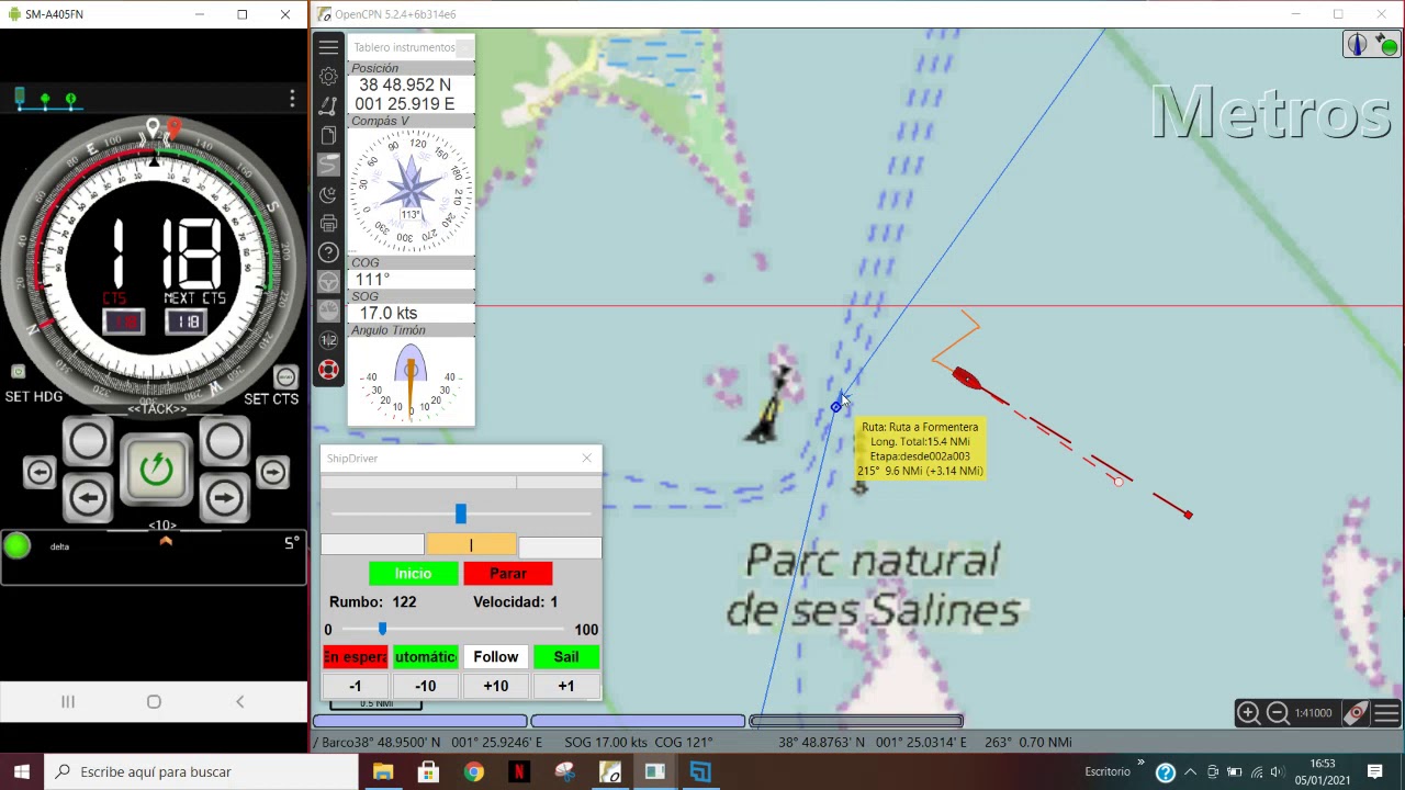 Last version of Fenix App V2.1 integrated with OpenCPN - YouTube