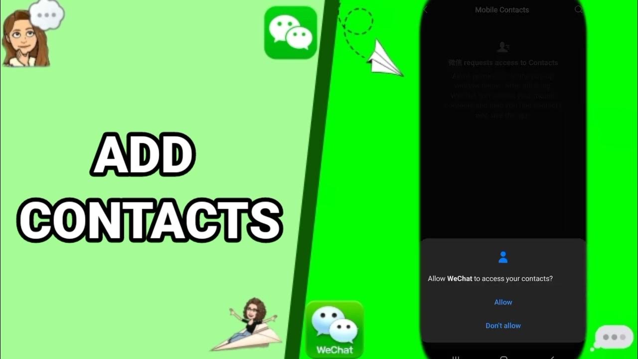How To Add Contacts On WeChat App - YouTube