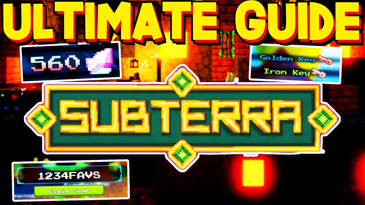 SUBTERRA GUIDE (CODES, GET & USE KEYS, LEVEL UP FAST) ROBLOX - YouTube