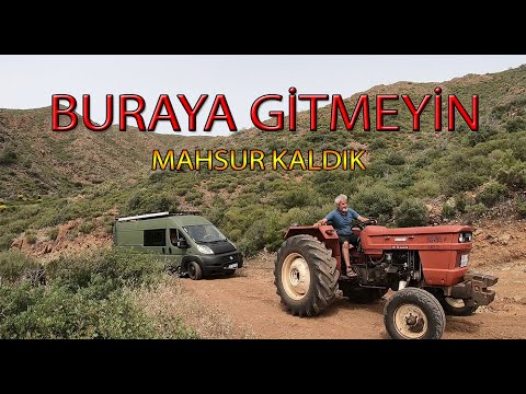 KARAVANLA BU KOYDA MAHSUR KALDIK