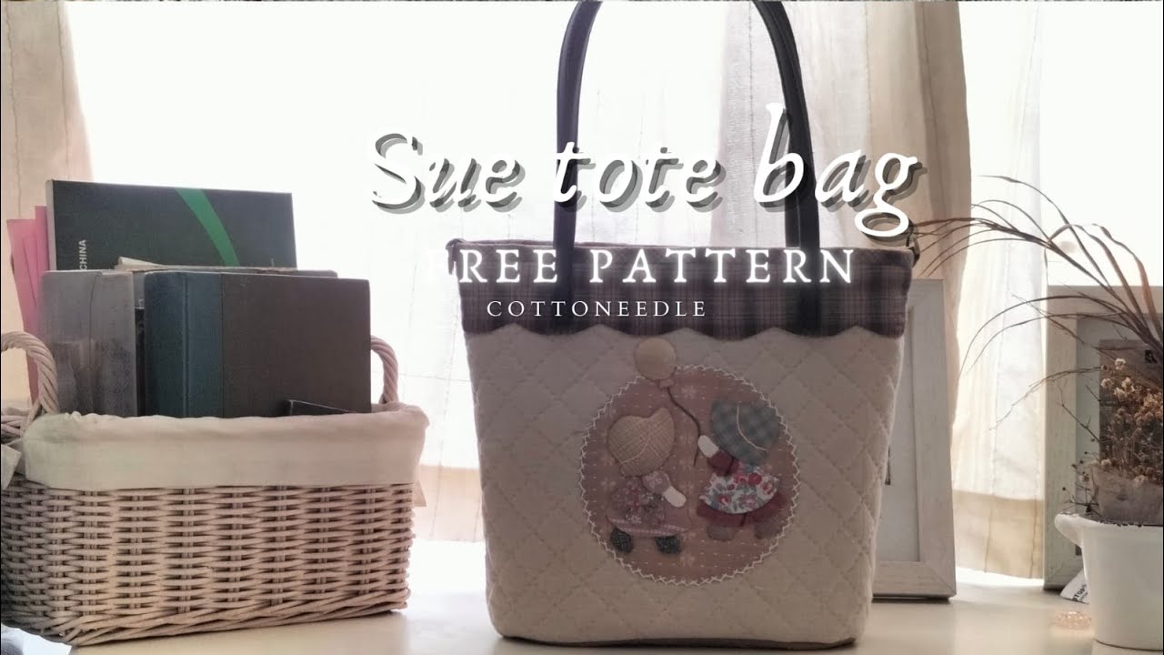 How to sew: Sue tote bag + free pattern - YouTube