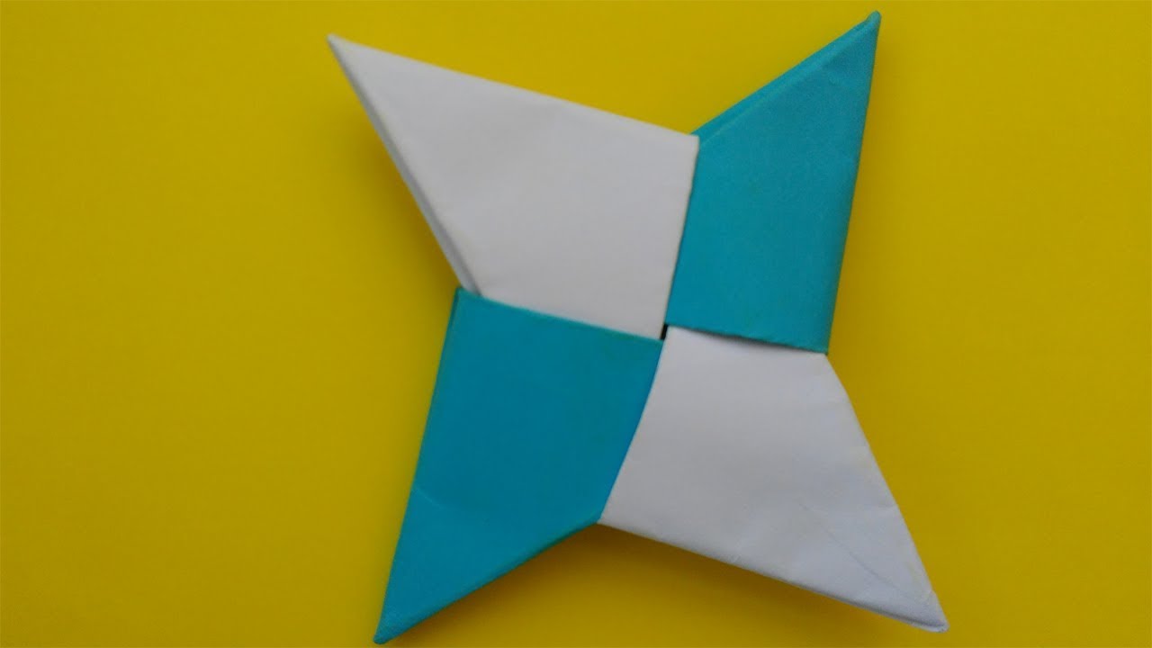 DIY Origami Ninja Star (Shuriken) for Beginners from Paper. - YouTube