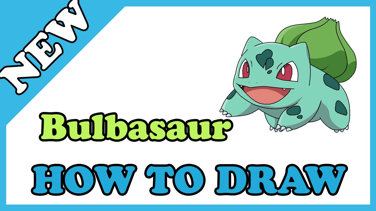 How to draw: Bulbasaur - Pokemon - YouTube
