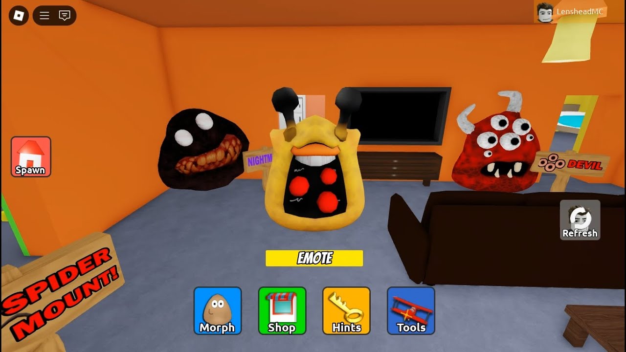 Secret update poo scary snail pou morph - YouTube