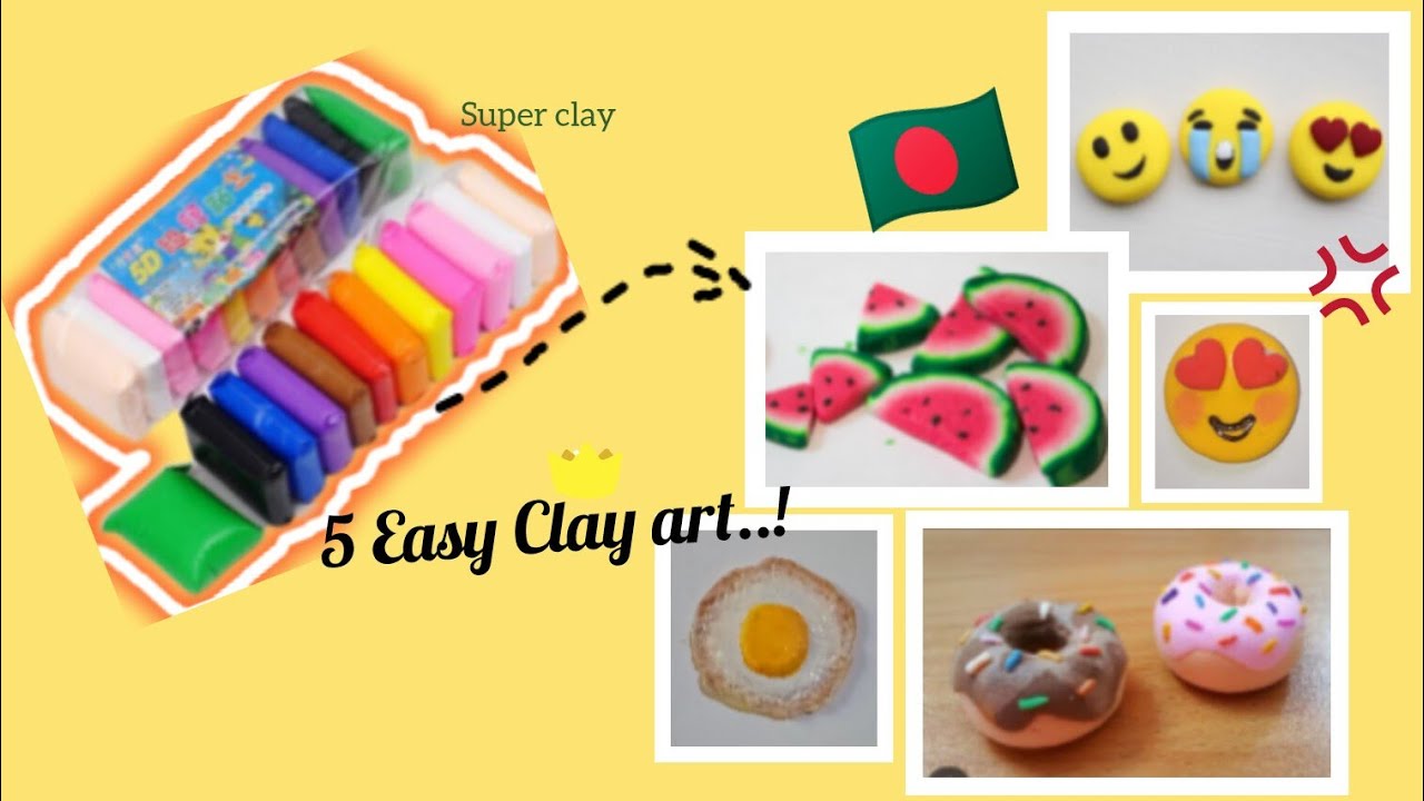 Easy Clay art idea!💡 || Trending clay craft || Super clay Art... - YouTube