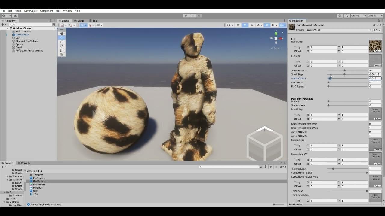 HDRP FurShader - YouTube