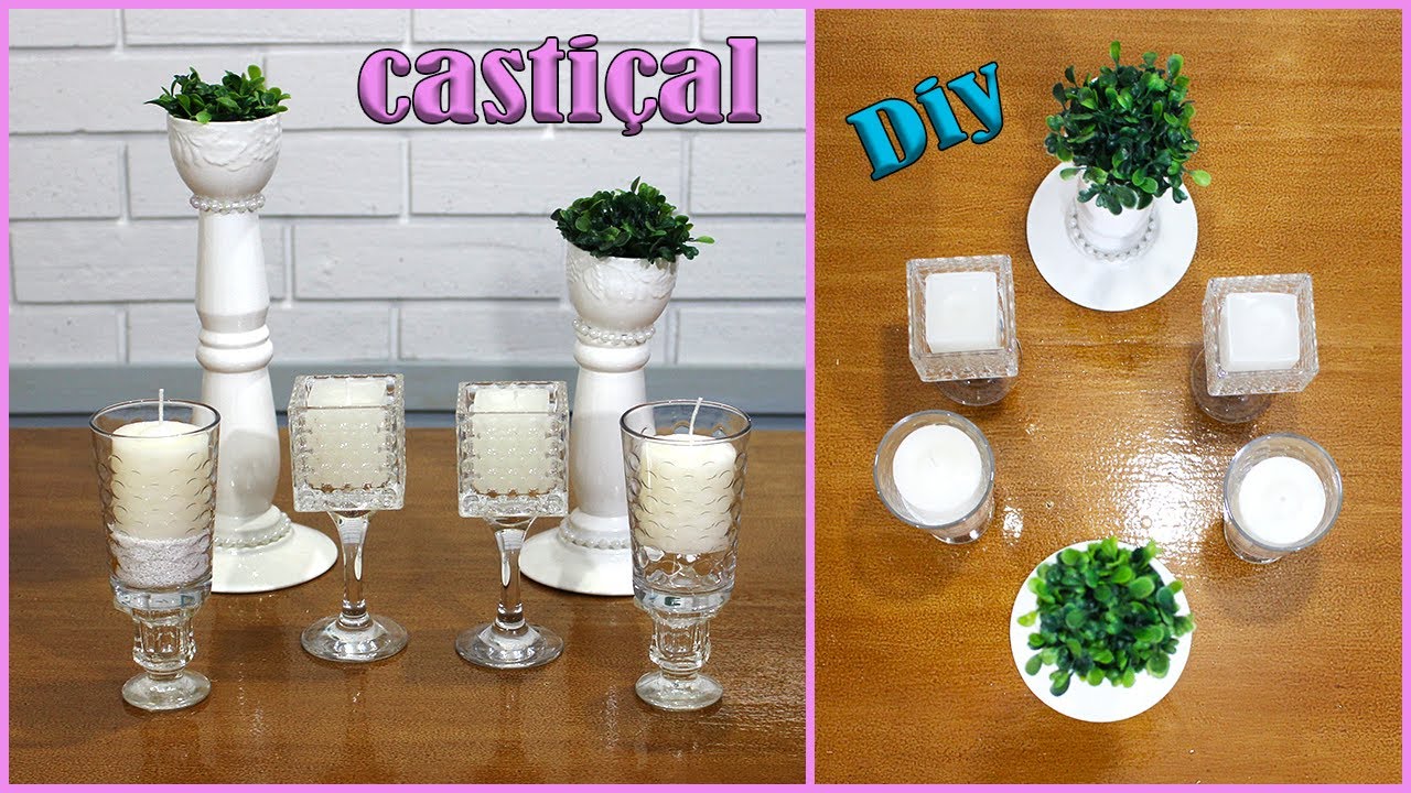 Castiçal Artesanal - Diy - artesanato. - YouTube