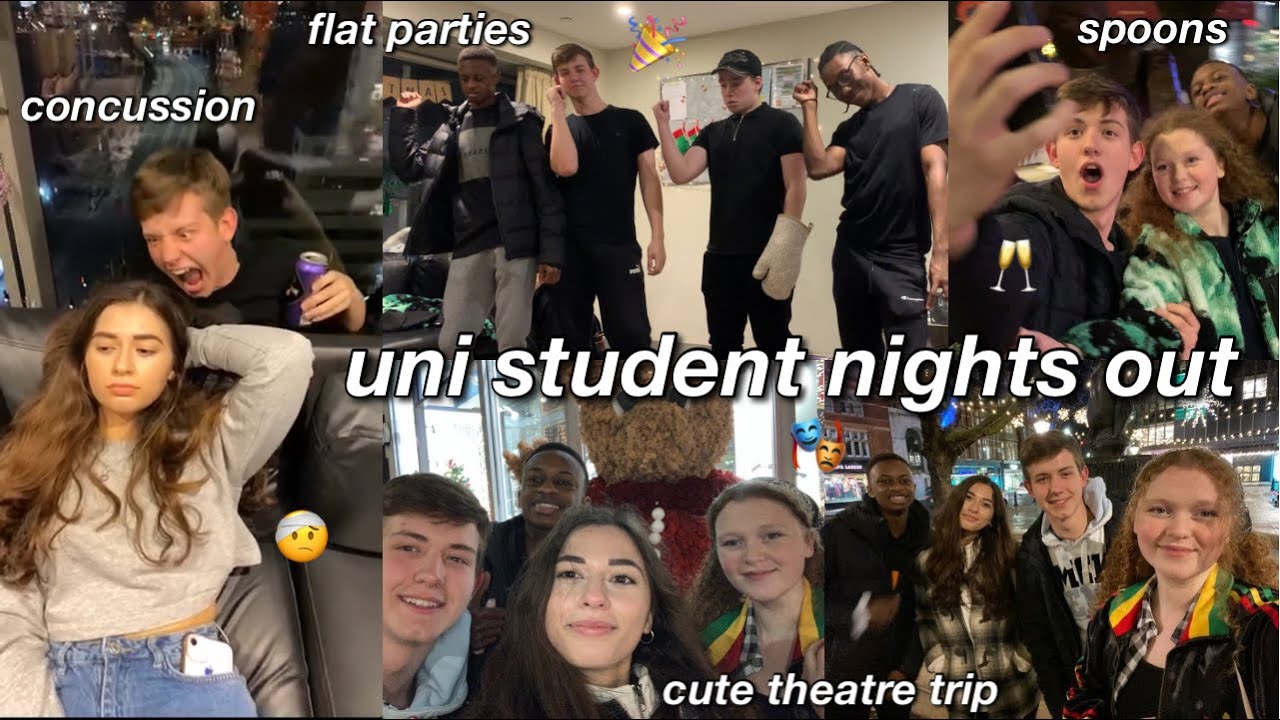 Uni student night out around London || flat parties, drinks out, a ...