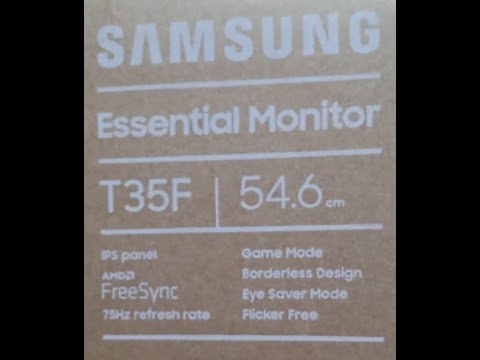 unboxing 🔥brand new samsung 22 inch T35F essential monitor 🔥 - YouTube