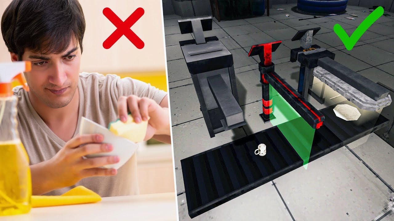 I Got Rich by Automating Dishwashing in Dishwasher Simulator - YouTube