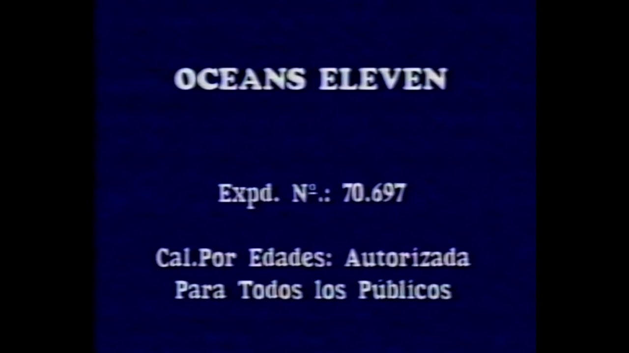 OCEAN'S ELEVEN (2001) | Inicio VHS España (Incluye extracto Making Of ...