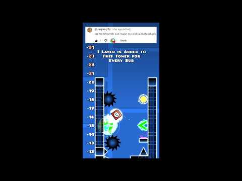 1 Sub=1 Layer #geometrydash #gd #layout #gaming #music #games #viral #gameplay #edit #memes #shorts