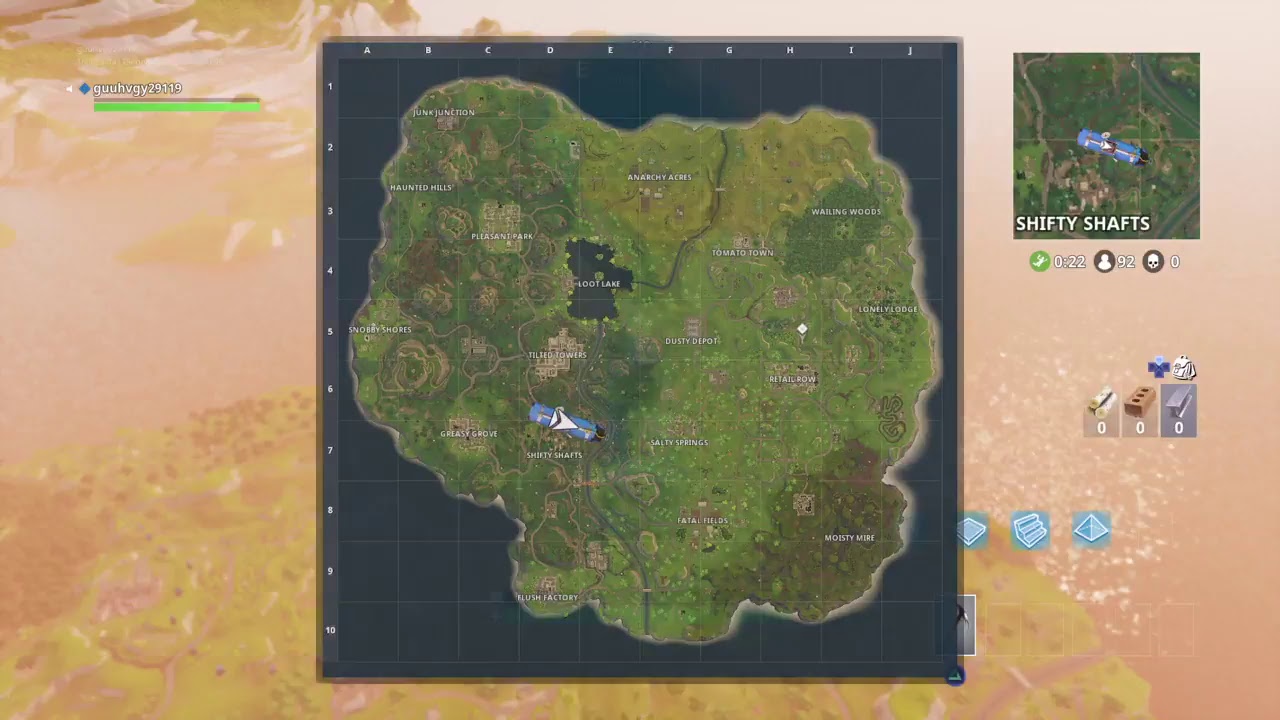 Fortnight new map trying to win a game - YouTube