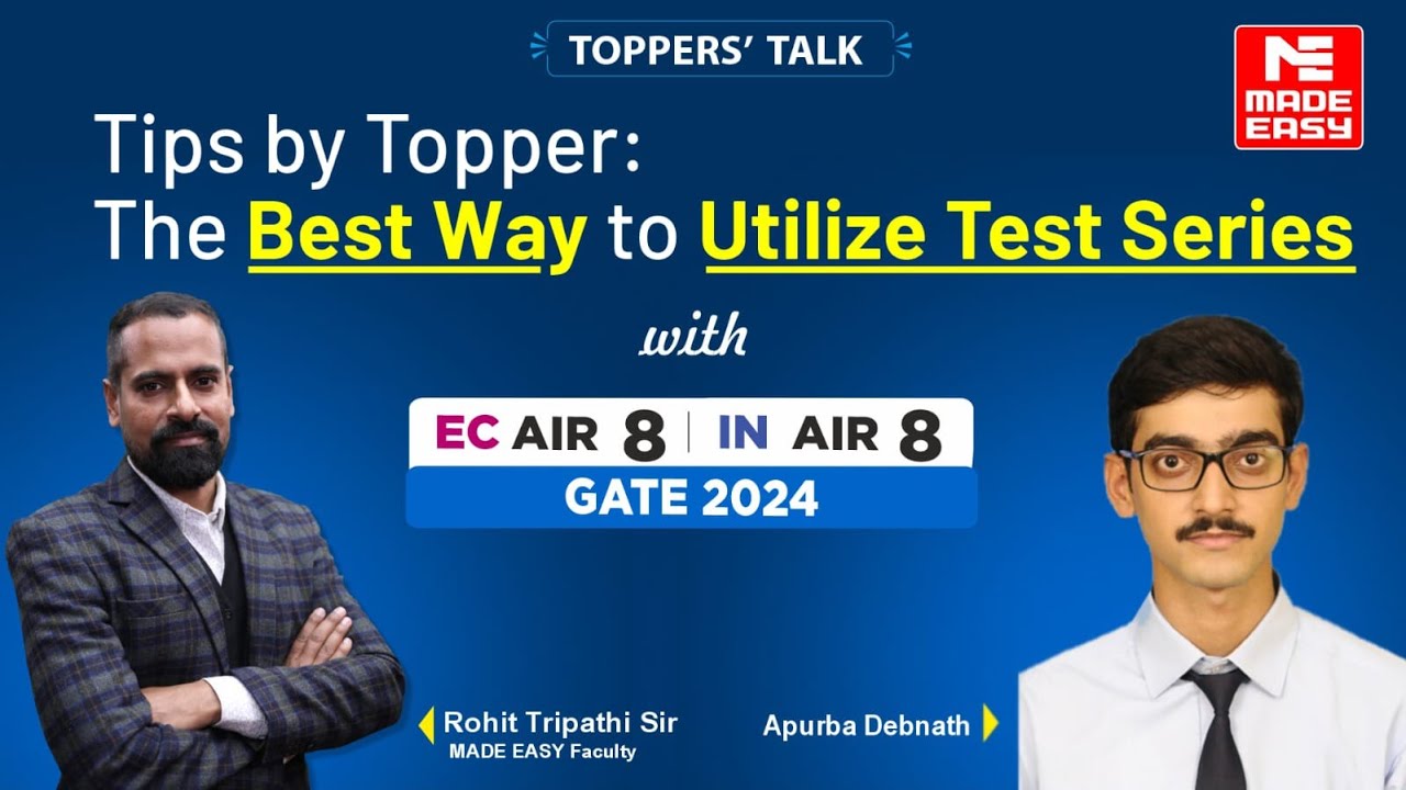 GATE 2024 Topper | Electronics & Communication Engg (EC) | AIR 8 ...