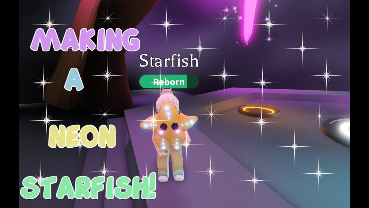 Making a neon STARFISH ! - YouTube