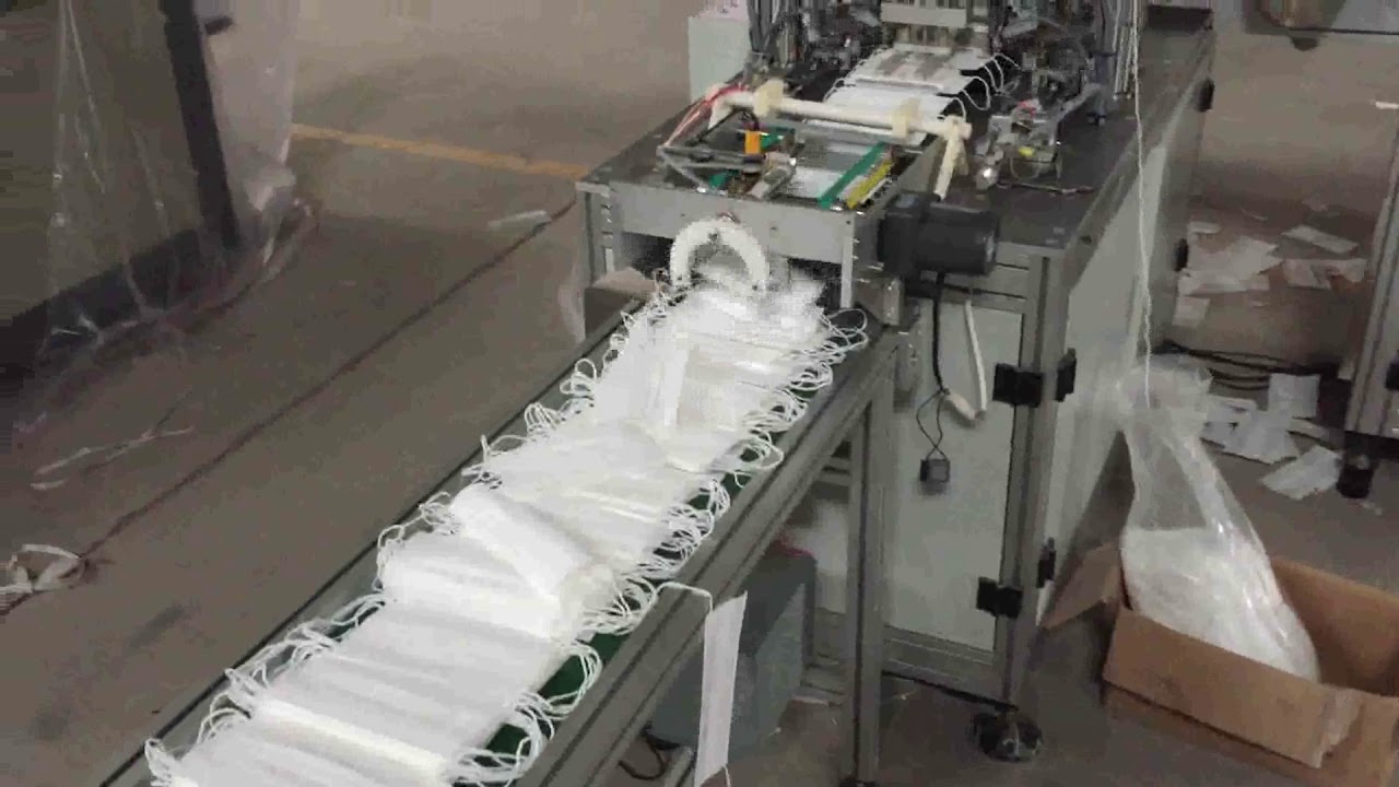 mask production line - YouTube